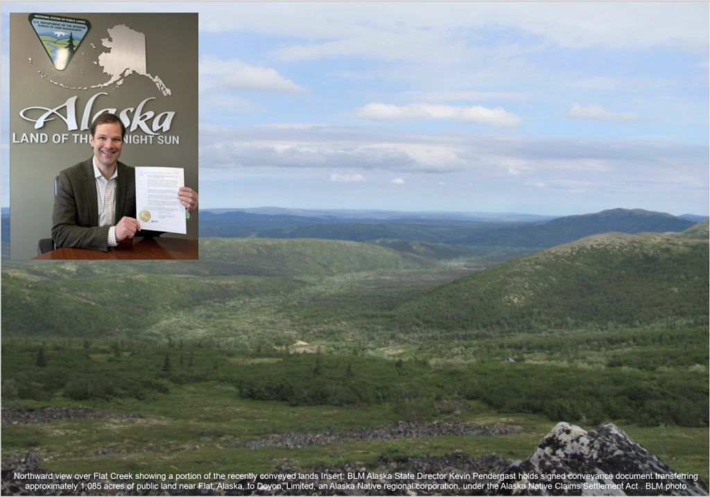 BLM transfers 1,085 acres near Flat to Doyon as ANCSA land conveyances ...